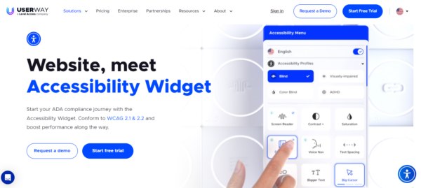 In-depth review of UserWay Accessibility Provider in 2025